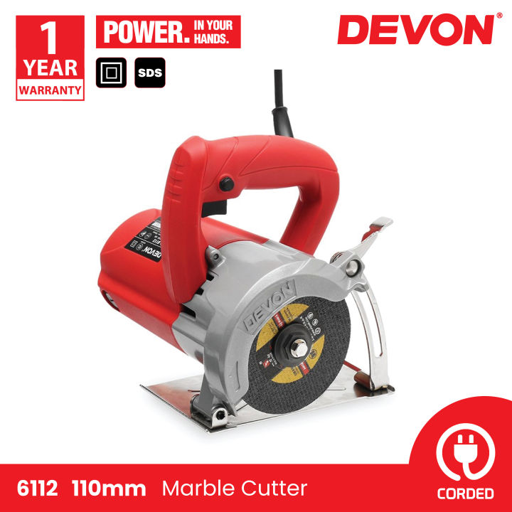 DEVON 6112 110mm 1400W Multi-functional Marble Cutter Cutting Machine For Wood, Stone And Tile ...
