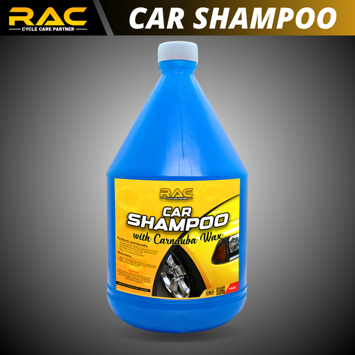 RAC Car/Motorcycle/Bike 1 GAllon Premium Shampoo With Carnauba Wax ...