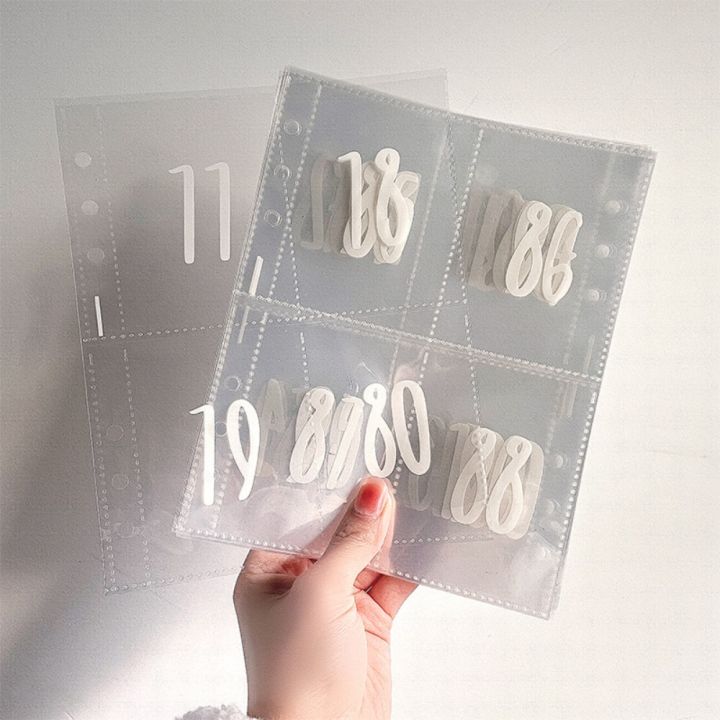 IIE Square A5 Binder Sleeves PP Transparent Binder Sleeves Creative ...