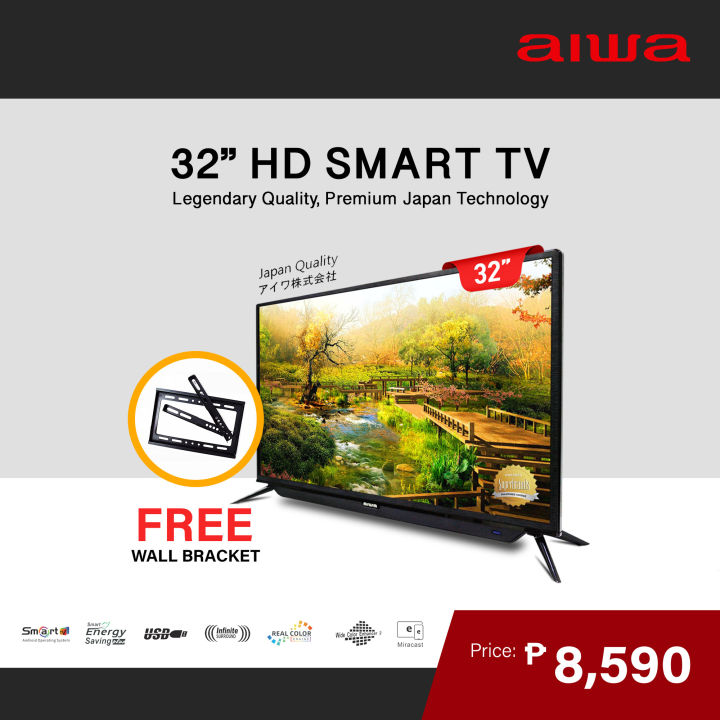 WOW | A I W A | 32" HD SMART TV | AW-AON0032S | Lazada PH
