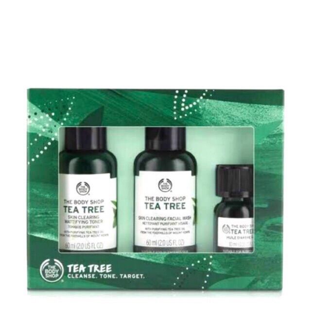 The Body Shop Tea Tree Kit paket lengkap Perawatan muka berjerawat ...