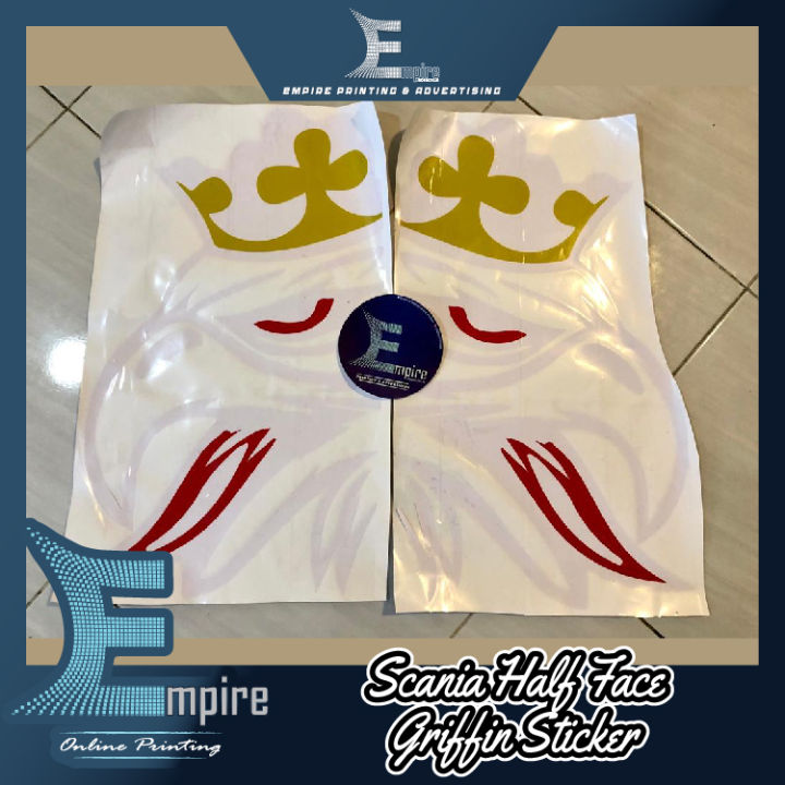 💥 NEW 💥 Scania Half Face Griffin Sticker | Cut out sticker | Lorry ...