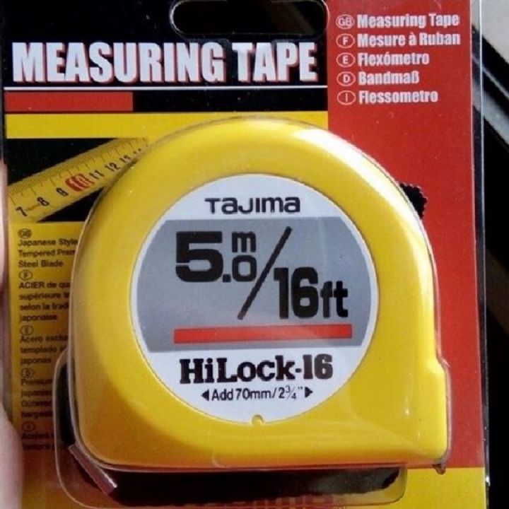 Meteran Tajima 5m / Measuring Tape 5m 16Ft Hi Lock | Lazada Indonesia