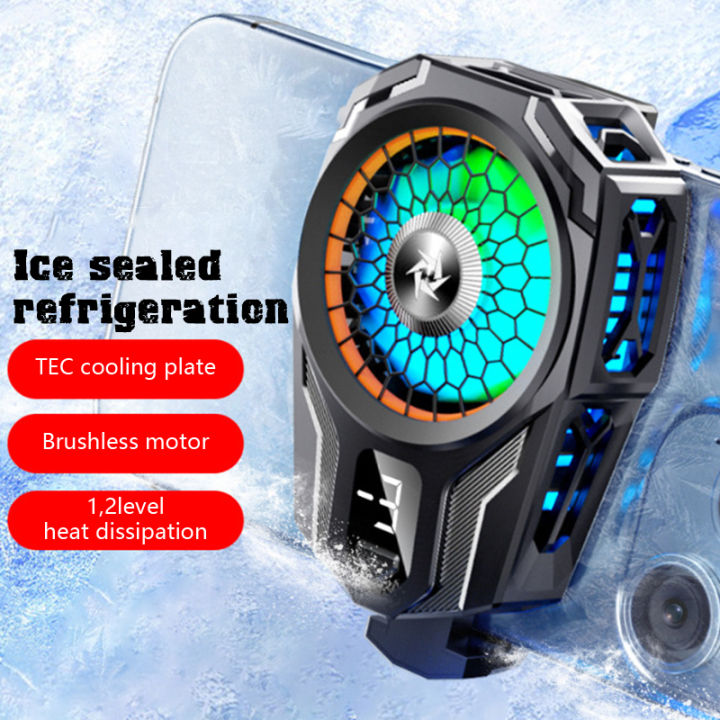 Lia SL-16 Digital Display Mobile Phone Cooler Cooling Fan Radiator For ...
