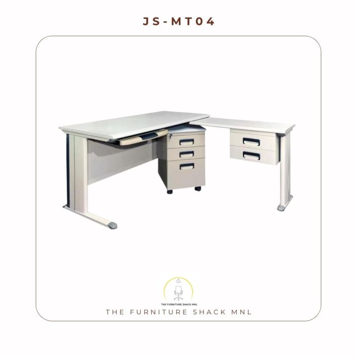 Office Table with Drawer and Pull out Table JS-MT04 | Lazada PH