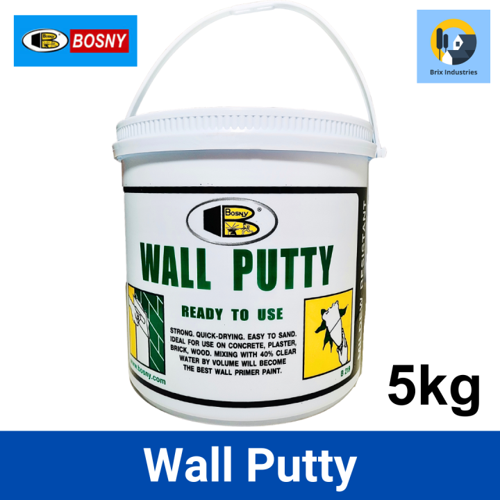 Bosny Wall Putty B219 Quick-Drying Water-based Masilya 320g 0.5kg 1.5kg ...