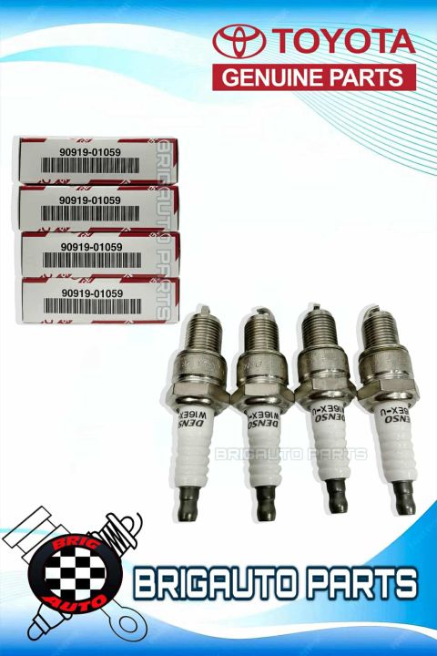 Toyota Liteace 5K,FX 5K,7K Original Spark Plug 90919-01059-8N SET 4pcs ...