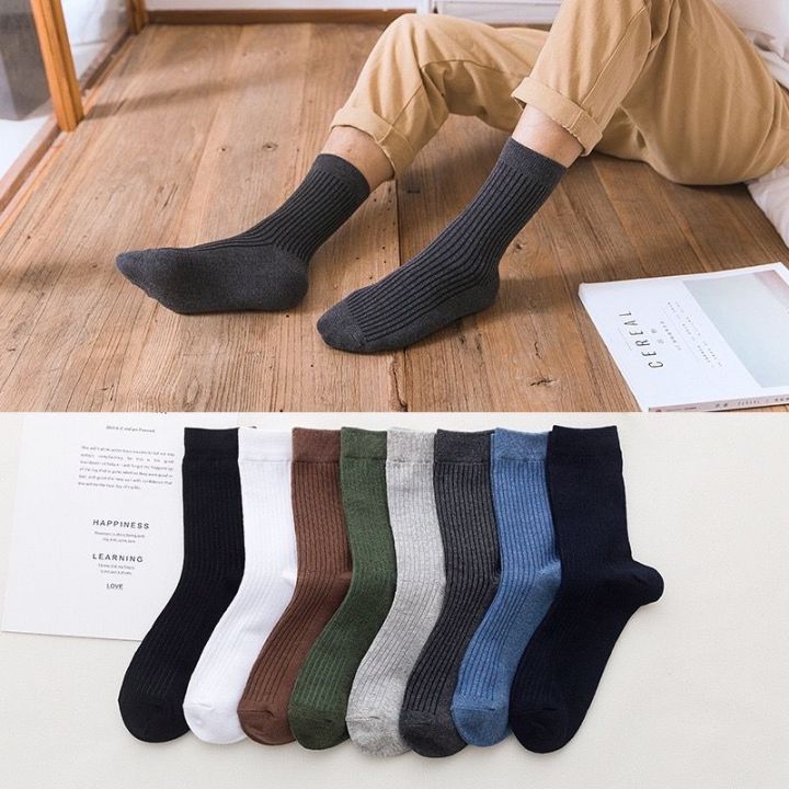 SG Ready Stock Men Socks Anklet Socks Basic School Office Classic ...