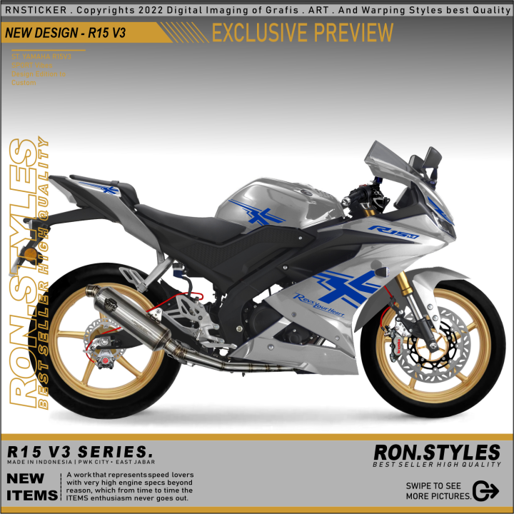 V3 CUTTING STICKER STRIPING R15 STRIPING VARIASI YAMAHA R15 V3 SIMPLE ...
