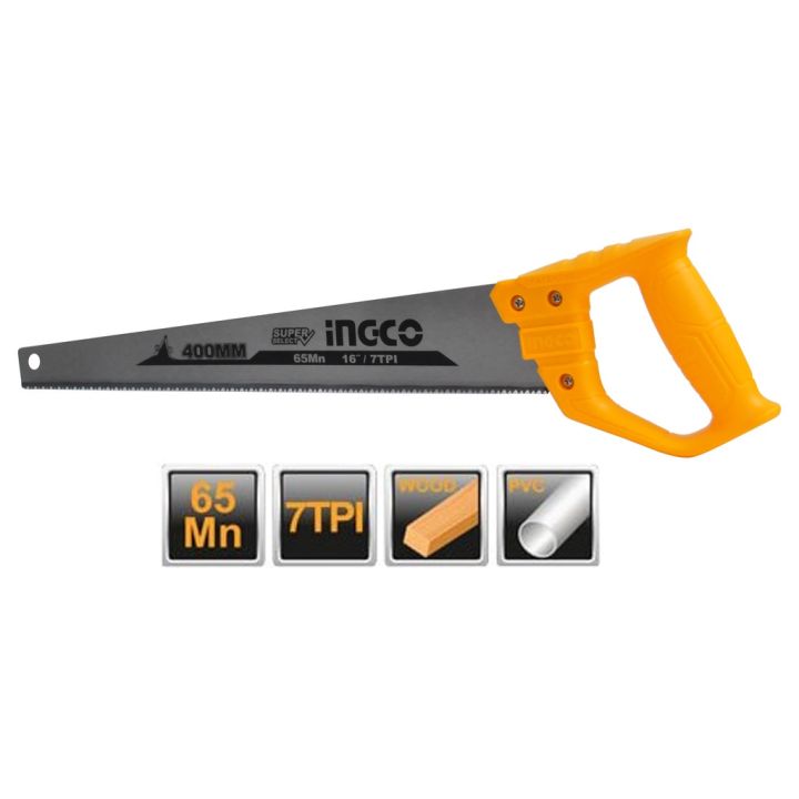 Ingco Original Super Select Fast Cut Hand Saw 16" Saw for Cutting Wood ...