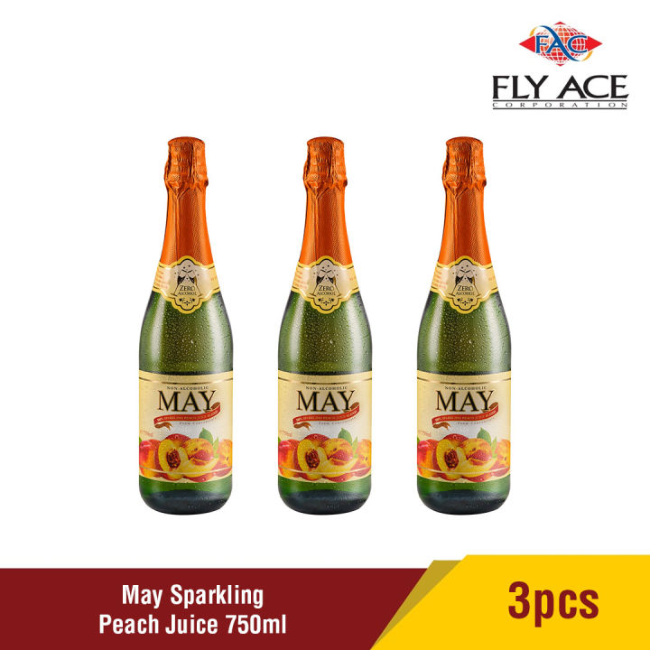 May Sparkling Peach Juice 750ml x 3 | Lazada PH