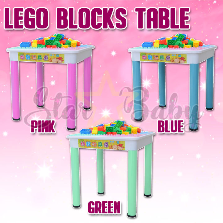 Star Baby Creative Lego Blocks with Multi-Purpose Playset Table for ...