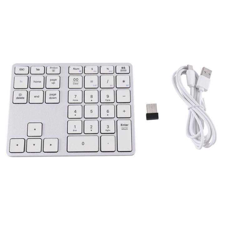 Bluetooth 5.0 Wireless Numeric Keypad 35 Keys Digital Keyboard for ...