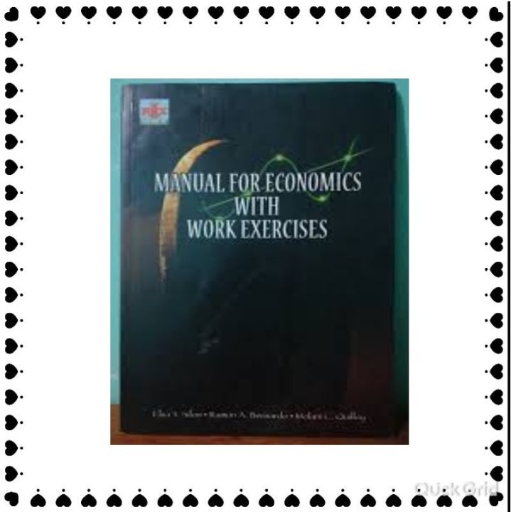 Manual for Economics with Work Exercises | Lazada PH