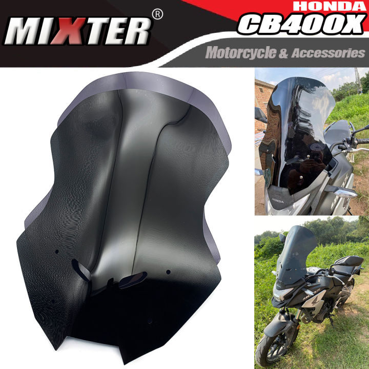Motorcycle Touring Sports WindScreen Windshield Visor Deflector With ...
