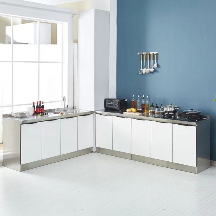 Ready stock！Kabinet dapur Stainless Steel Kitchen Cabinet High Quality ...