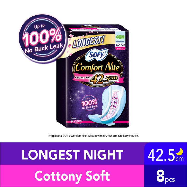SOFY Comfort Nite Body Fit Slim Wing 42.5cm 8S | Lazada