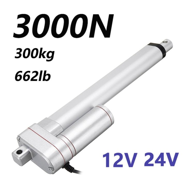 3000N Electric Linear Actuator DC 12V/24V Linear Motor Moving Distance ...