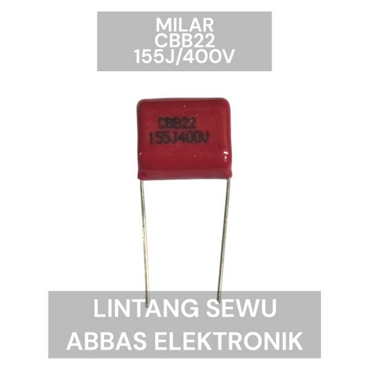 Capasitor Kapasitor Milar 155 400v 400 Volt 1.5 Mikro 1,5 Mikro 1.5uf 1,5uf 1.5 Uf 1.5 Uf ...