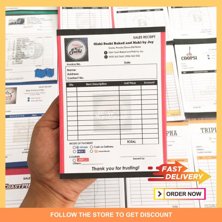 Personalized Receipt (100 sheets) | Lazada PH