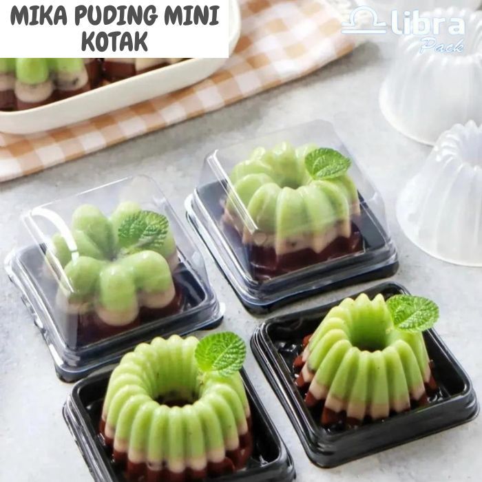 Dus Mika Tray Puding Mini Kotak 500 pcs Tray Mooncake Kue Mini | Lazada ...
