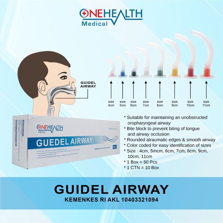 Onehealth Guedel Airway / Oropharyngeal Airway / Guedel / Guidel ...