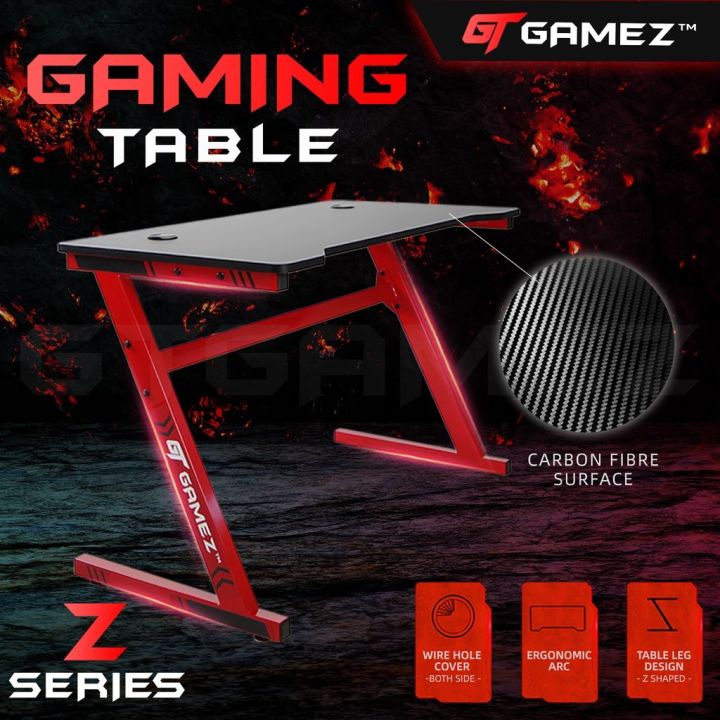 Gtgamez Z Series Gaming Table Carbon Fiber Surface Thicker & Stable ...