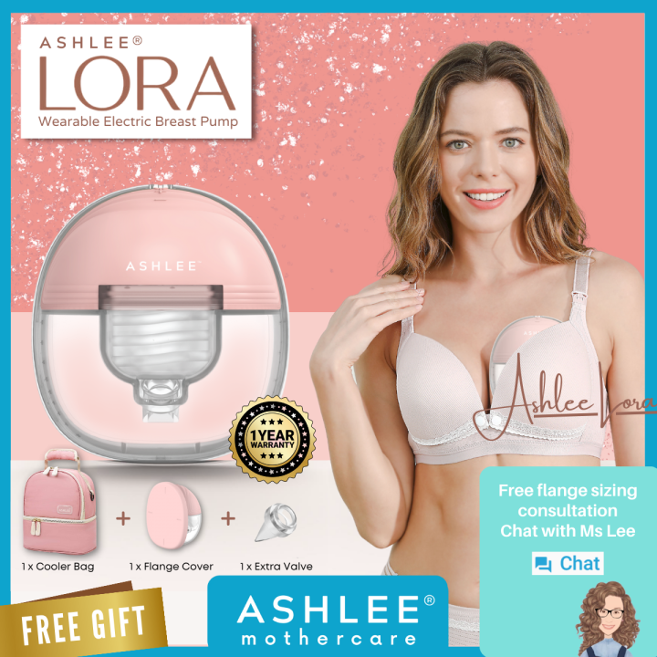 [NEW! ULTRA-QUIET] ASHLEE LORA Wearable Breastpump Wireless Handsfree Breast Pump (1 Year ...