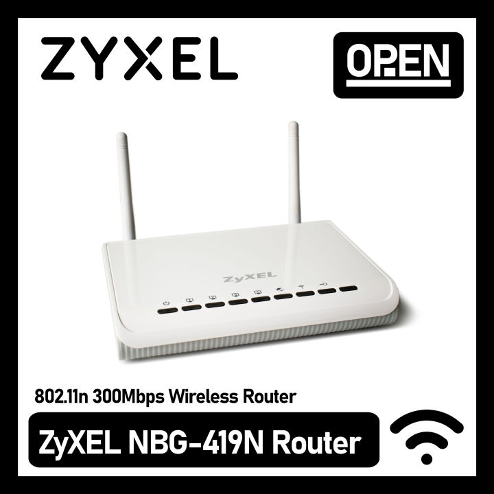 [READY STOCK] ZyXEL NBG-419N Wireless N 2.4Ghz 300Mbps Home WiFi Router ...