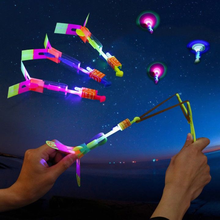 Novel LED Glow Light Up Gadgets Flash Flying Dragonfly Night Party Kids ...