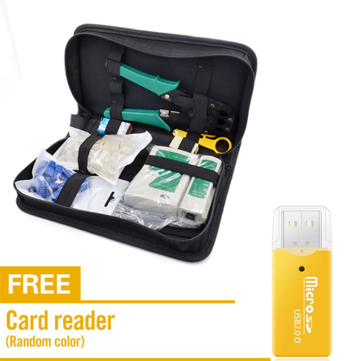RJ45 RJ11 Crimper Lan Network Internet Cabling Hand Tools Kit Crimp ...