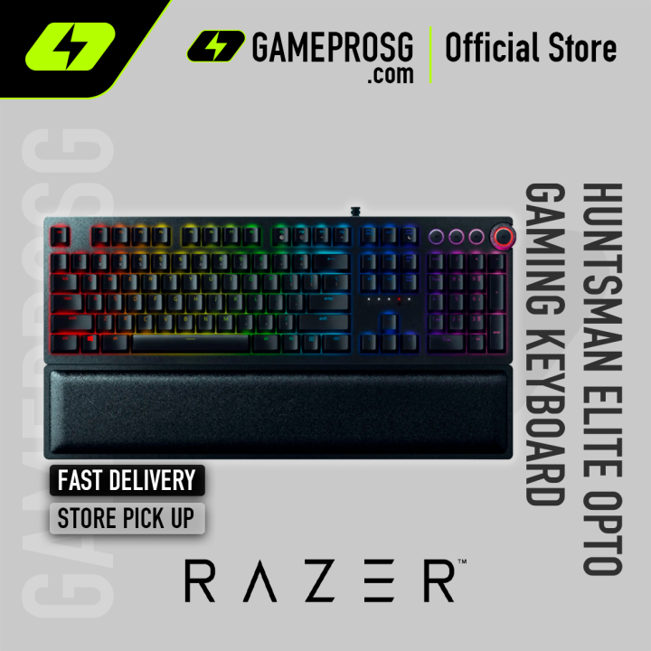 Razer Huntsman Elite Wired Opto-Mechanical Gaming Keyboard with RGB ...