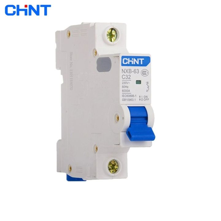 CHINT AC MCB 1P NXB-63 230V 1A 2A 3A 6A 10A 16A 20A 25A 32A 40A 63A NXB-63 C Curve Miniature ...