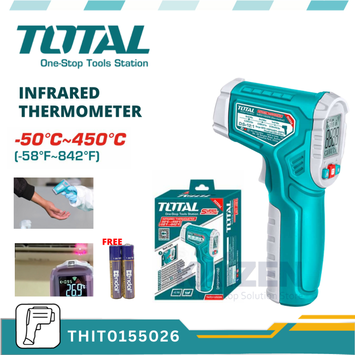 TOTAL THIT0155026 Infrared Thermometer | Termometer Inframerah ...