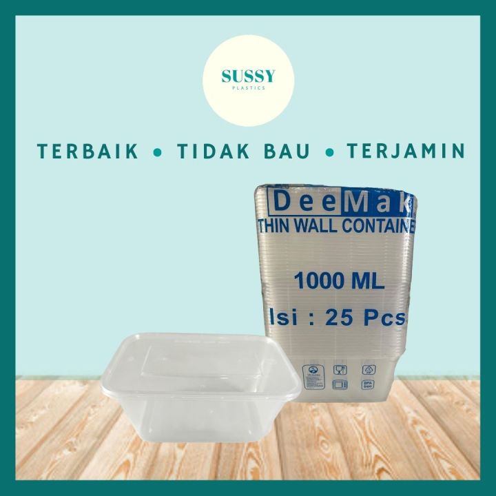 Thinwall DM 1000 ml Rectangle/Persegi Panjang / REC Ukuran [Eceran ...