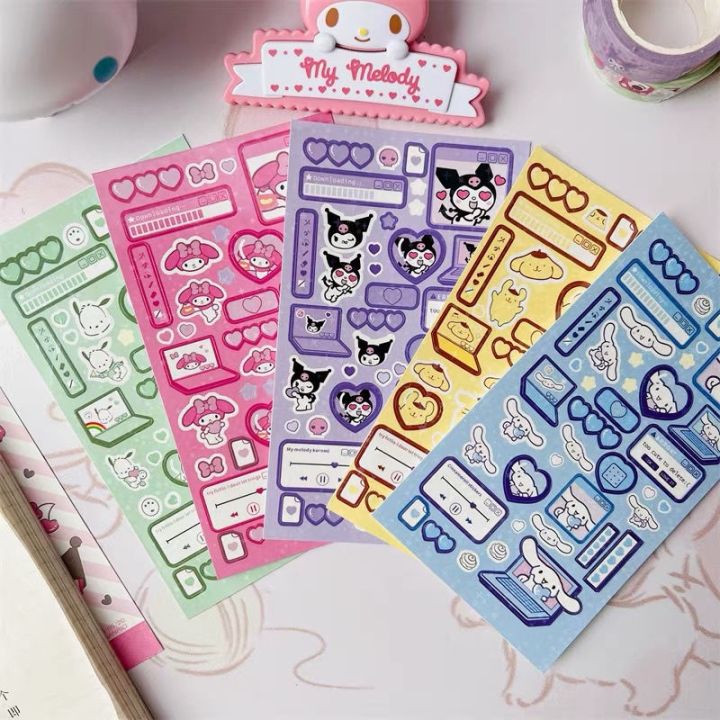 Handbook Sticker Laser Sticker Card Sticker Cartoon Sticker Sanrio ...