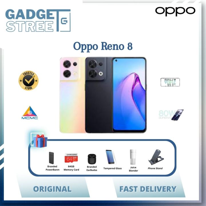 OPPO Reno 8 5G (8GB/12GB Ram + 256GB Rom) Original 1 Year Warranty | Lazada