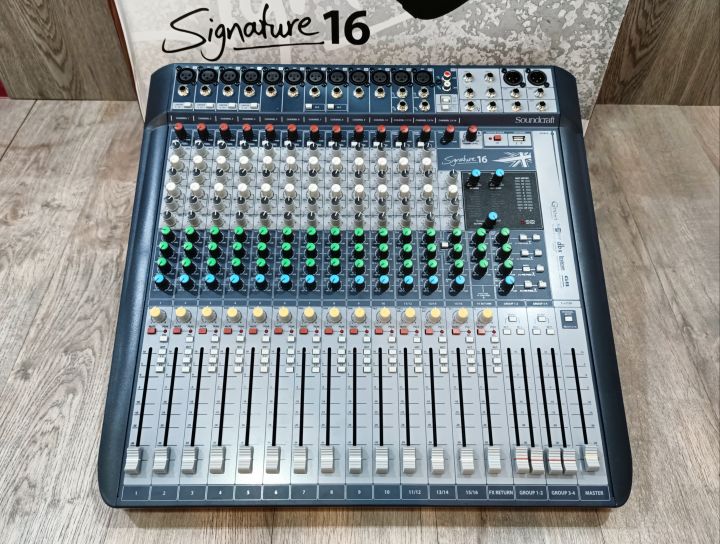 **ส่งฟรี**มิกเซอร์ ซาวด์คราฟ SOUNDCRAFT Signature 16 มิกเซอร์อนาล็อก 16 ...
