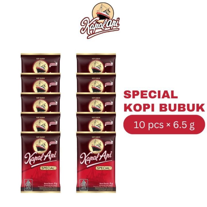Kopi Kapal Api Special Mini 6gr 1 renceng isi 10 sachet Tanpa Gula ...