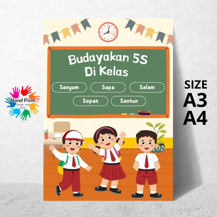 Cetak Poster Memahami Budayakan 5S Size A3+ | Lazada Indonesia