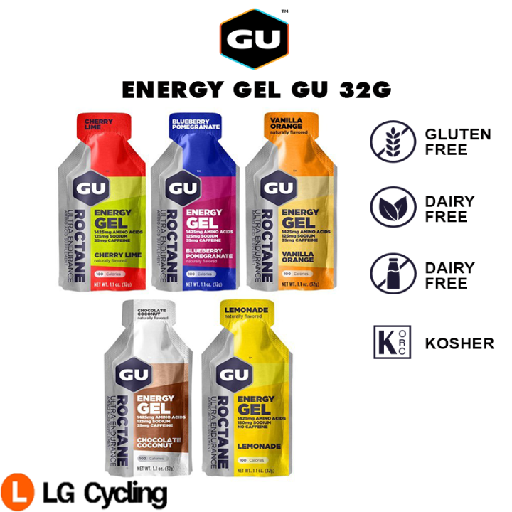 GU Roctane Energy Gel 32g Ultra Endurance Quick On-The-Go Sports ...
