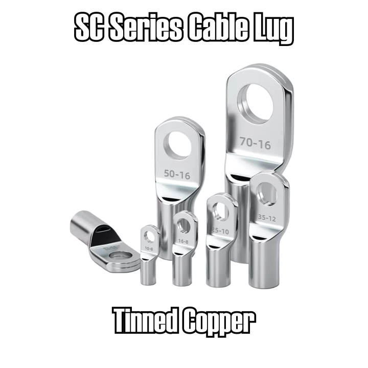 SC Series Tinned Copper Compression Cable Lug Battery Terminal ...