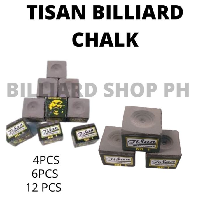 Tisan Billiard Chalk 4/6/12 pieces | Lazada PH