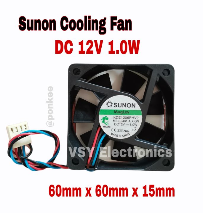 Original Sunon Maglev Slim Cooling Fan Blower Exhaust DC 12v dc 1.0w ...