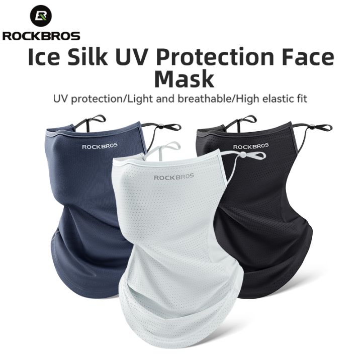 ROCKBROS Anti-UV Tube Mask Breathable Ice Silk Cooling Cycling Face ...