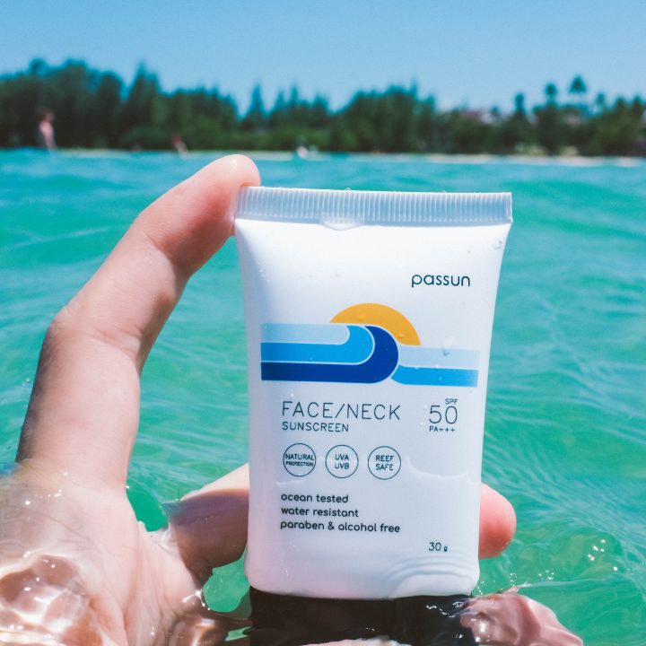 ครีมกันแดดที่รักทะเล☀ PASSUN Face/Neck Sunscreen SPF50, PA+++ (Reef ...