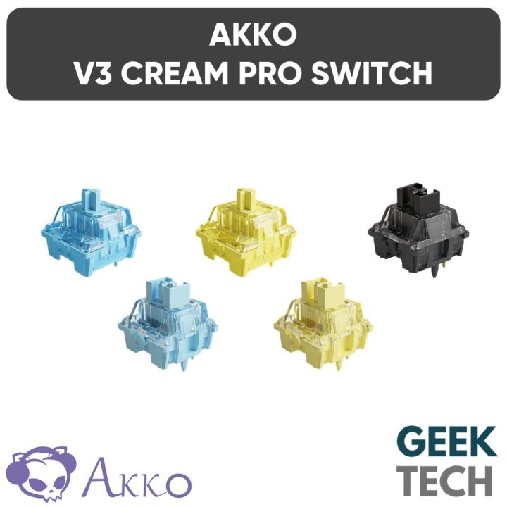 AKKO V3 Cream Blue Tactile/Cream Yellow Linear Switches | Lazada