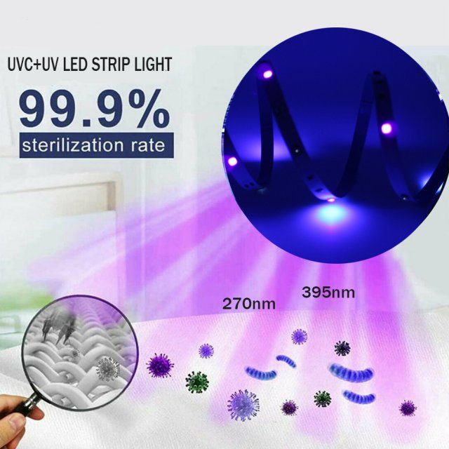 DC12V 5V LED Ultraviolet Germicidal Lamp Strip 2835 SMD UVC | Lazada PH