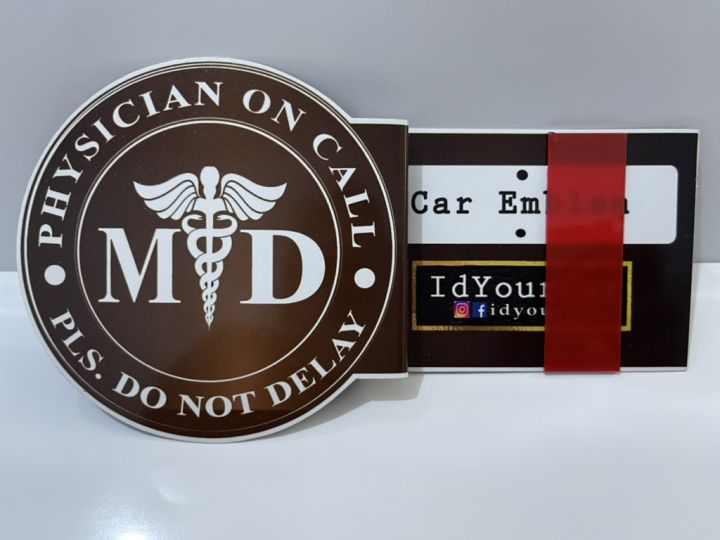IdYourCar - MD Physician - Side Plate # Mount Emblem | Lazada PH