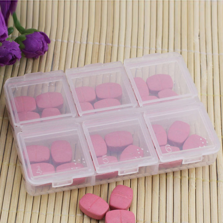 1 PC Pill Medicine Box Clear Organizer Container Case Dispenser ...